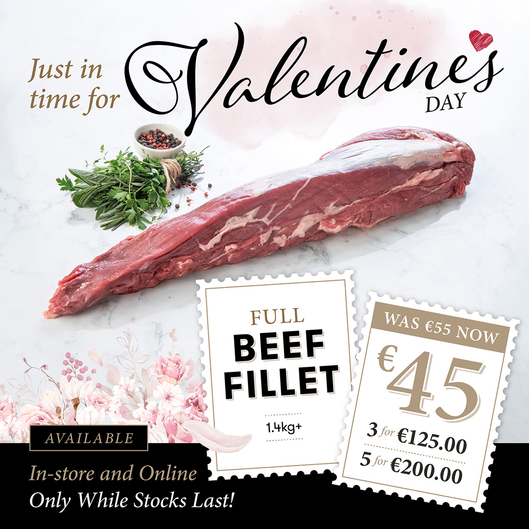 Buy Fillet of Beef 1.4kg+ - 100% Irish - The Premium Butcher